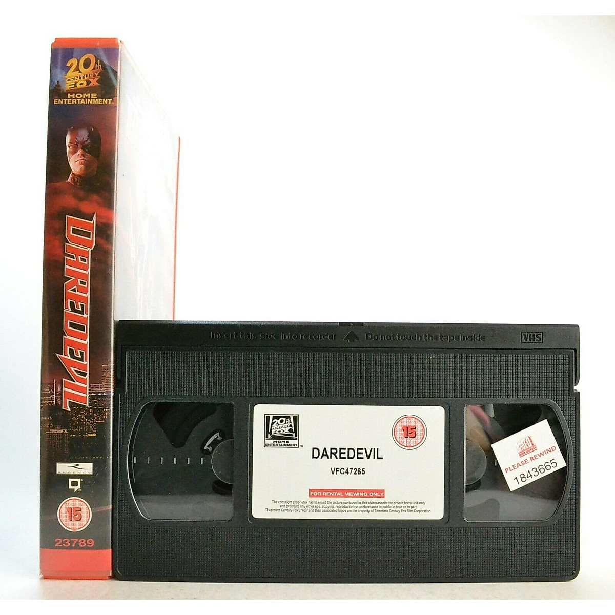 Daredevil: B.Affleck/J.Garner - Action (2003) - Large Box - Ex-Rental - Pal VHS