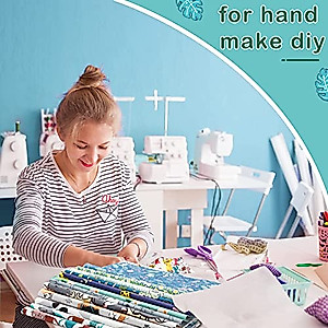 40 Pcs 10 x 10 Inches Cotton Fabric Bundle Squares Precut Fabric Squares Multi Color Floral Fat Squares Sheets for Kids DIY Craft Quilting Sewing (Classic Patterns)