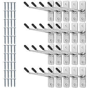 20pcs Wall Mounted Hook Home Storage Organizer Hanger for Coat Bag Hat Heavy Duty Coat Hook Hanger Wall Mount Hook Garage Hooks Tool for Garage Shop Retail Office Kitchen Store Display (4 inch)
