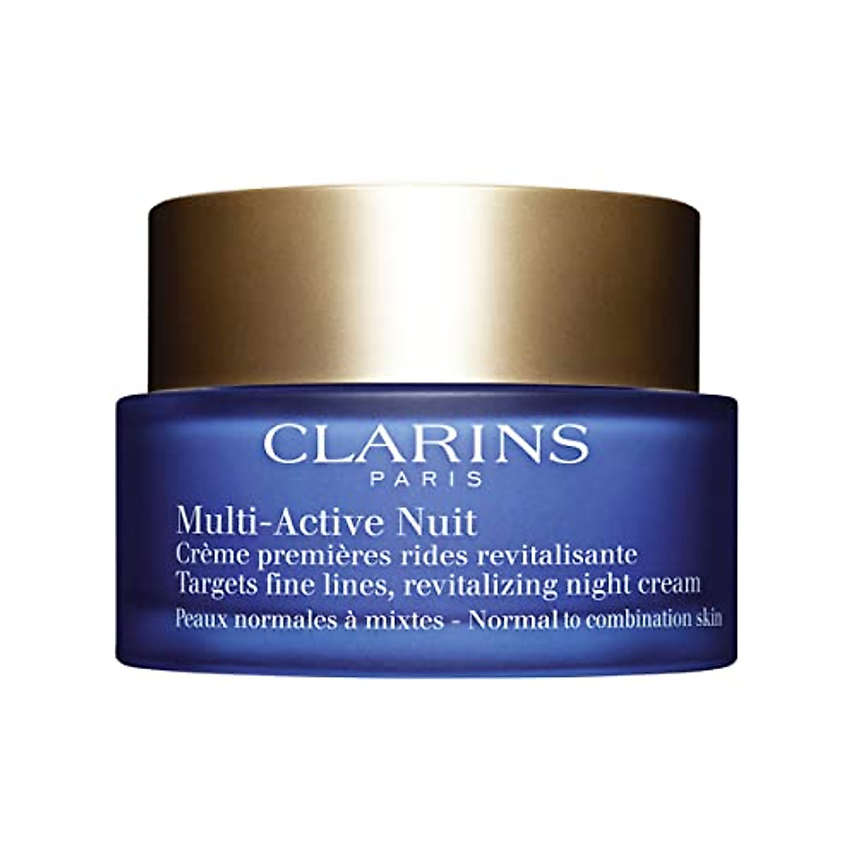 Clarins Multi-Active Night Cream | Multi-Tasking Anti-Aging Moisturizer | Targets Fine Lines | Revitalizes, Tones and Nourishes | Hydrates and Smoothes | Normal To Combination Skin Types | 1.6 Ounces