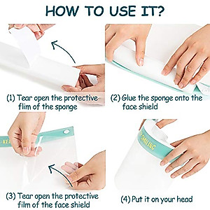 10 Pack Kids Face Shield, Anti-Fog Safety Child Face Shield Mask with Elastic Band & Foam, Children Face Shields for Kids Ages 3-12