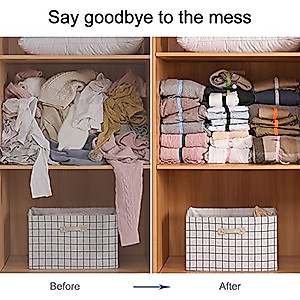 Veiai Clothing Storage Strap, 24PCS Wrapping Storage Straps with Button Clothes Organizer Tool for Houseware Closet, Travel, Trip