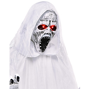 Spirit Halloween 7 Ft Emmeline Animatronic | Decorations | Animated | Light Up Red LED Eyes | Lunging Motion | Plays Sounds