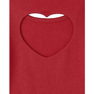 The Children's Place Baby Girls and Toddler Long Sleeve Fashion Skater Dresses Casual, Classic Red, 5T US