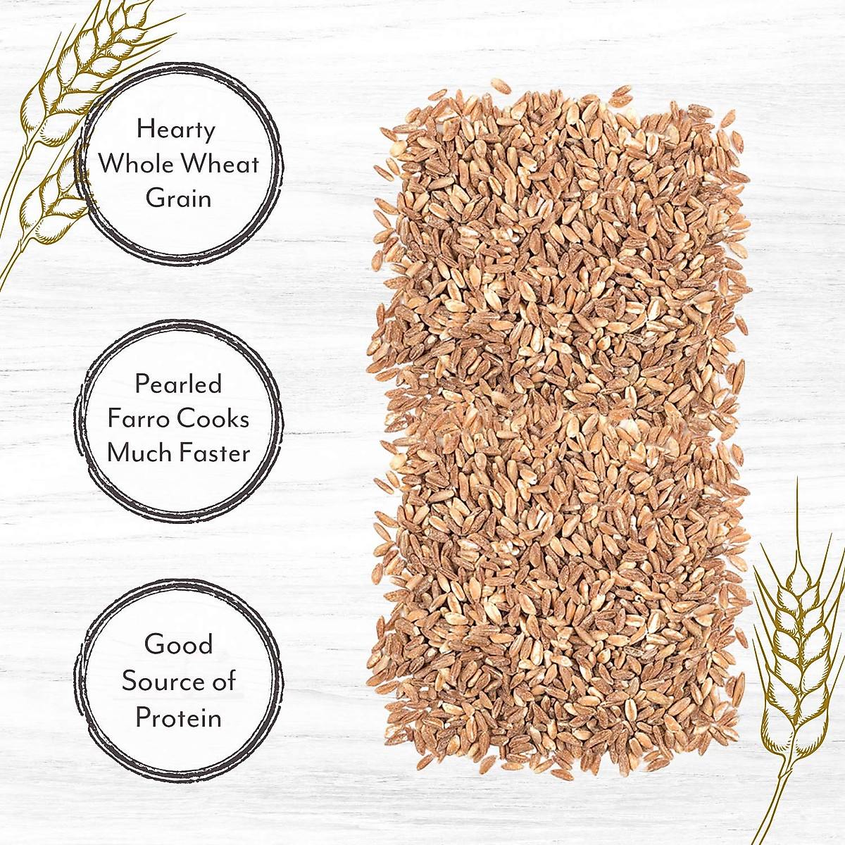 Roland Foods Pearled Italian Farro, Specialty Imported Food, 47.9-Ounce Bag