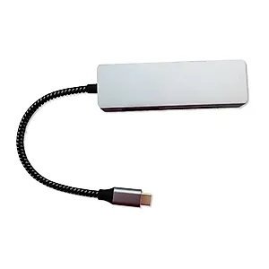 5 in 1 Type C Hub Multiport Adapter USB C Dongle for MacBook Pro with USB 3.0,USB 2.0 Ports SDTF Card Reader Compatible for MacBook Pro XPS,High-Speed and Enjoy Lifelike 4K Video