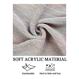 BOCOSO Women's Knit Shawl Wraps, Knitted Poncho Cape Open Front Cardigan Sweater with Tassel for Spring Fall Winter