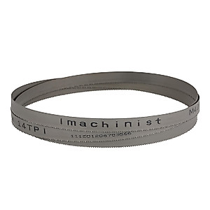 Imachinist S641212610 64-1/2" Long, 1/2" Wide, 6/10 TPI Variable Teeth Bi-Metal Band Saw Blades for Cutting Aluminum