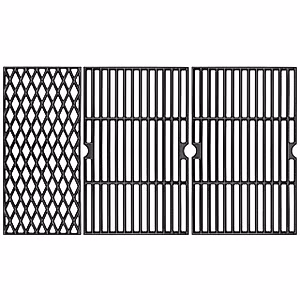 Uniflasy Cast Iron Cooking Grates for Dyna glo DGH474CRP DGH483CRP DGF493BNP DGF493PNP-D DGB495SDP DGB495SDP-D DGB493SPB DGB463CNP DGB494SPB 70-01-911 70-02-656 Cooking Grid Replacement Part Kit