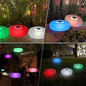 Floating Pool Lights,15" Solar Pool Glow Lights Ball IP68 Waterproof, Light up Pool Lights That Float with Remote,Hangable Color Changing LED Night Light for Pond,Pool,Garden-1Pc