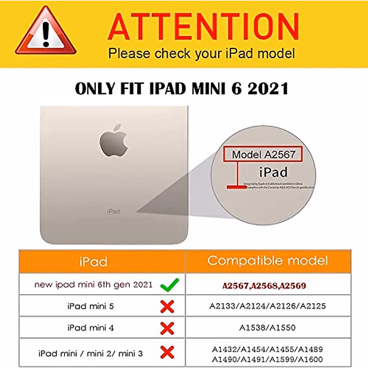 Case for New iPad Mini 6 2021 (6th Generation), Multi-Angle View Adjustable Stand Auto Wake/Slee for iPad Mini 6th Gen 8.3 Inch ,Yellow Gray Sunflower Bubble