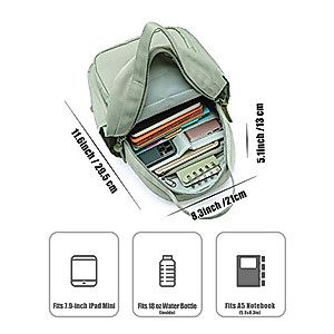 HotStyle ETTASA Mini Backpack, Cute for Women & Teen Girls, Sage Green