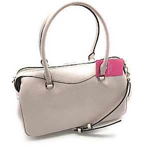 Kate Spade New York Mimi Leather Satchel (Parchment) (Parchment)