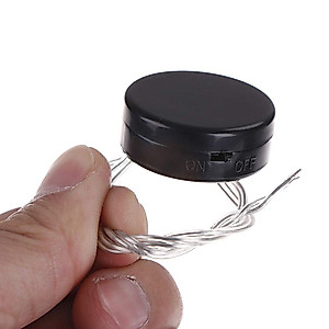 bnafes CR2032 Battery Holder Wire Lead Type 6V CR2032 Coin Cell Button Plastic Battery Holder Case with On/Off Switch Pack of 8