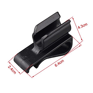 Futheda 6PCS Golf Club Bag Clip on Putter Clamp Holder Golf Putter Clip Putting Organizer with Ball Markers Accessories - Black