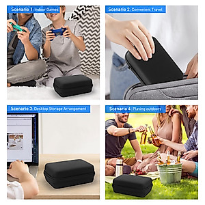 FANPL 120 Switch game Hard EVA Carrying Case Bag, Portable Card Protector with Dual Zipper, Card Collector Album Holder for Nintendo Switch Game Cards and PS Vita Game Cards