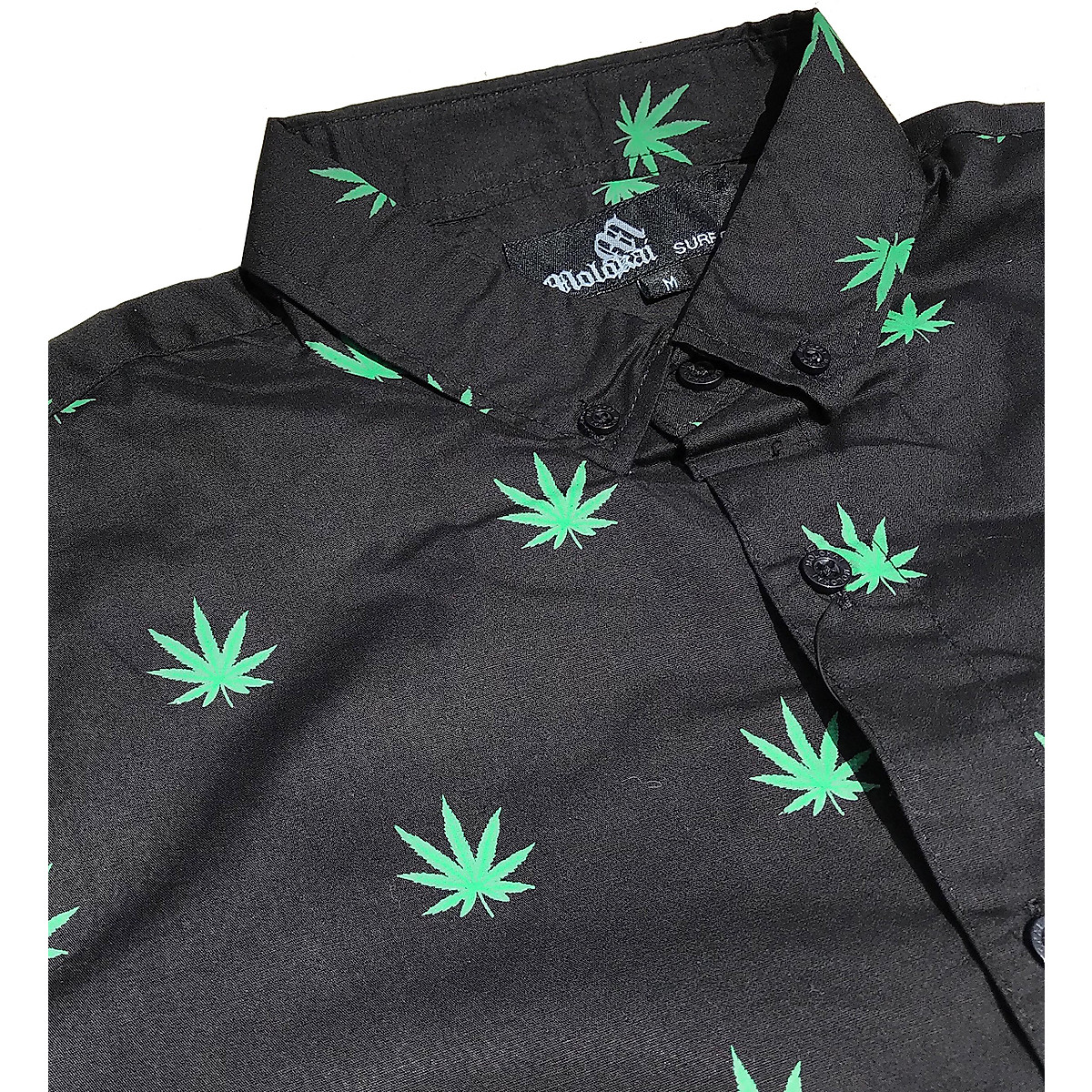 Molokai Marijuana Weed Shirts (Cannabis (Black), XXL)