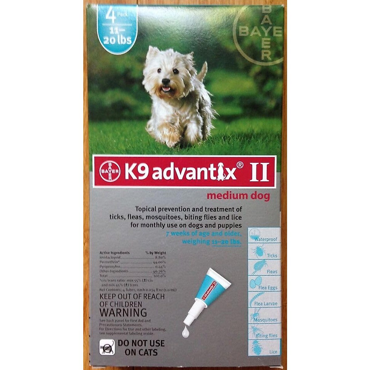 New - for Dogs 10-22 Lbs. 4 Month Supply by Advantix