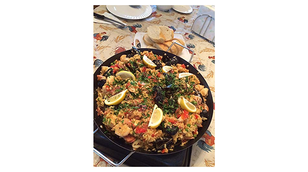 IMUSA 15-Inch Paella Pan - Perfect for Latin Dishes