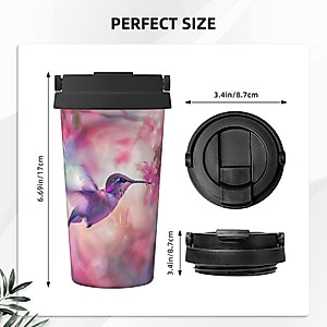 WANGZHAO Humming bird Print Double Wall Stainless Steel Vacuum Insulated Tumbler Cup Home Thermal Cup