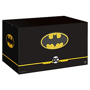 BATMAN 4-inch Action Figure with Batmobile and Batboat 2-in-1 Transforming Vehicle (DC FanDome Exclusive), Black