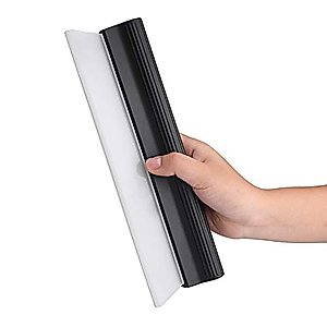 Ladieshow Black Car Windshield Squeegee,Premium Silicone Squeegee Can Be Used to Easily Clean Shower Doors,Windows and Mirrors,Bathroom Tiles,Countertops,Mirrors
