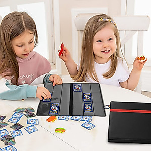 540 Pockets Card Binder Holder, FOME 9-Pocket Trading Card Binder 30 Sheets Fits for 540 Cards Collector Album Holder with BandClosure Carrying Case Binder for Yugioh MTG and Other TCG