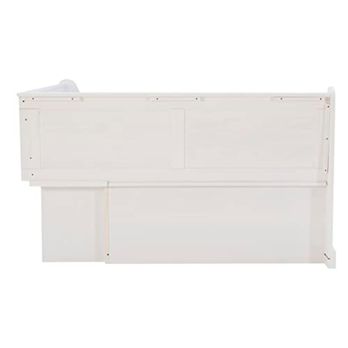 Linon Harris White Corner Breakfast Nook - Nook Only, Table is NOT included!