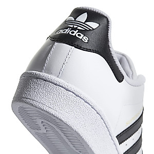 adidas Originals mens Super Star Sneaker, White/Black/White, 11 US