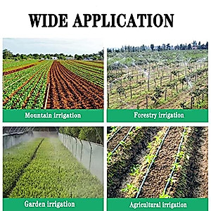 1/4 Drip Irrigation Fittings Kit 115 Piece Set, 1/4 Inch Water Hose Connectors- 40 Couplings,30 Tees, 20 Elbows,15 4-Way Coupling, 10 End Plugs -Barbed Connectors for Garden Lawn Systems (115P-Set)