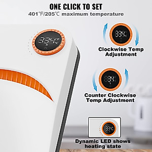 VEVOR Heat Press Machine,10x12inches Portable Shirt Printing Multifunctional Sublimation Transfer Heat Press Machine Teflon Coated, Easy Iron-on Press for T-Shirts/Pillows/Bags/HTV Vinyl Projects