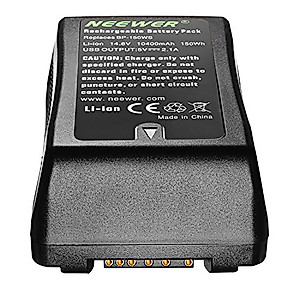 Neewer V Mount/V Lock Battery - 150Wh 14.4V 10400mAh Rechargeable Li-ion Battery for Broadcast Video Camcorder,Compatible with Sony HDCAM, XDCAM, Digital Cinema Cameras and Other Camcorders