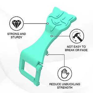 MORLIKE LIVING Unbuckle Release Assistant Tool, Easy Way to Unbuckle, Perfect for School Drop-Offs and Travel to Release Buckle (Black)