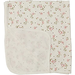 Little Me baby girls nursery swaddling blankets, Vintage Rose, One Size US