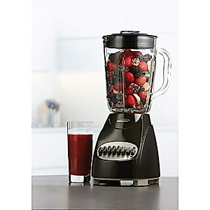 Brentwood JB-920B 12-Speed + Pulse Blender with Glass Jar, Black