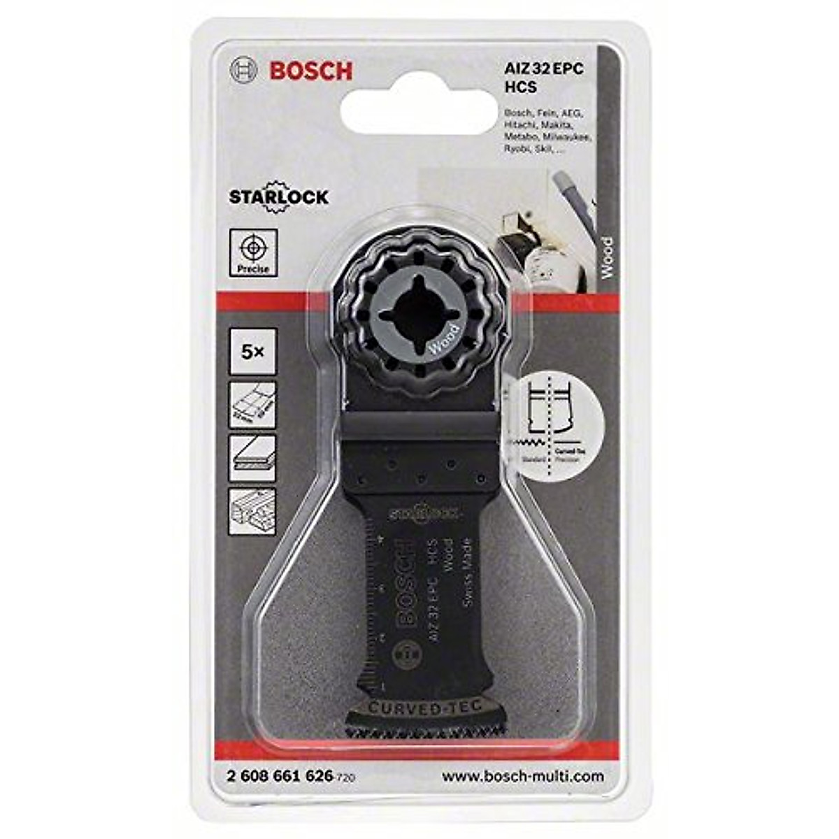 Bosch 2330105 Hcs Plunge Cut Saw Blade, Black