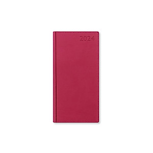 Letts Verona Slim week to view 2024 diary - pink