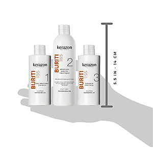 Clarifying Shampoo with Brazilian Keratin Treatment and Intensive Hair Mask KIT Tratamiento de Keratina Alisado 120ml. Packaging may vary.