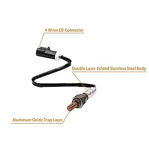 Oxygen Sensor Upstream Downstream O2 2Pcs | Compatible with Ford F150 F250 Ranger Expedition Explorer Escape, Mazda Tribute, Lincoln & More Replace# 15717, 15716, 15664, ZZC318861