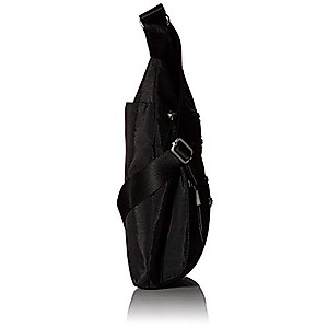 Baggallini womens Around Town Bagg With Rfid Wristlet Handbags, Black, One Size US