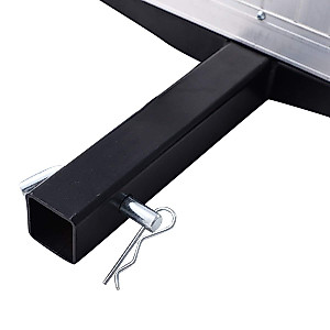 GOFLAME Aluminum Hitch Mount Cargo Carrier 60" x 22" Heavy Duty Luggage Basket Medical Rack Ramp Mobility and Equipment 500LBS Cargo Carrier for SUV, Truck, Car, Silver