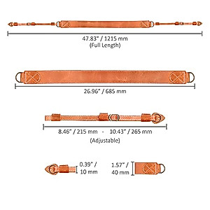 MegaGear SLR, DSLR Sierra Series Genuine Leather Camera Shoulder or Neck Strap