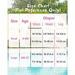 Babygoal Reusable Baby Girl Swim Diapers 3 Pack - Adjustable Washable for 0-8 Months Infants - Ideal for Swimming Lessons - Flower Design