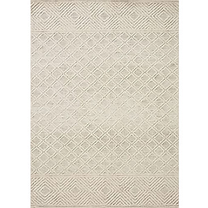 Loloi II Neda Collection NED-04 Ivory/Natural, Transitional 5'-0" x 7'-6" Area Rug