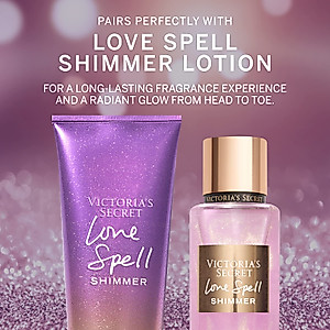 Victoria's Secret Love Spell Shimmer Mist, Body Spray for Women, Notes of Cherry Blossom and Fresh Peach Fragrance (8.4 oz)