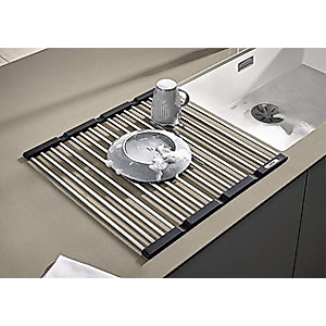 BLANCO 238483 Folding mat, 440 mm, Black/Silver