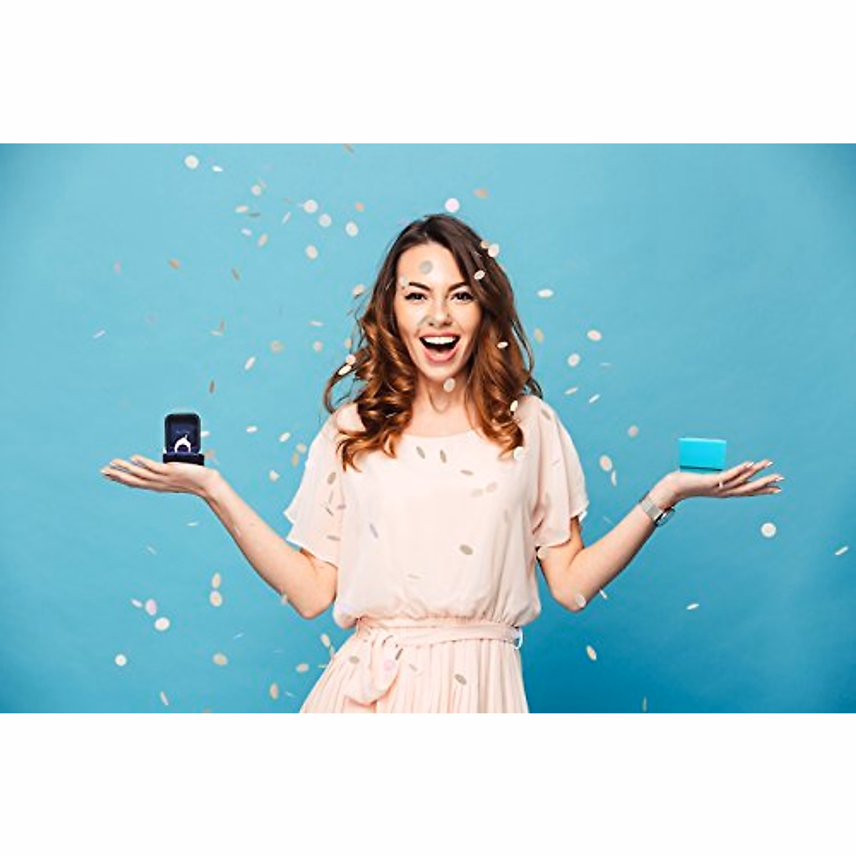 Exquisite 18K Gold Plated Hand Painted Unicorn Ring With Gift Box