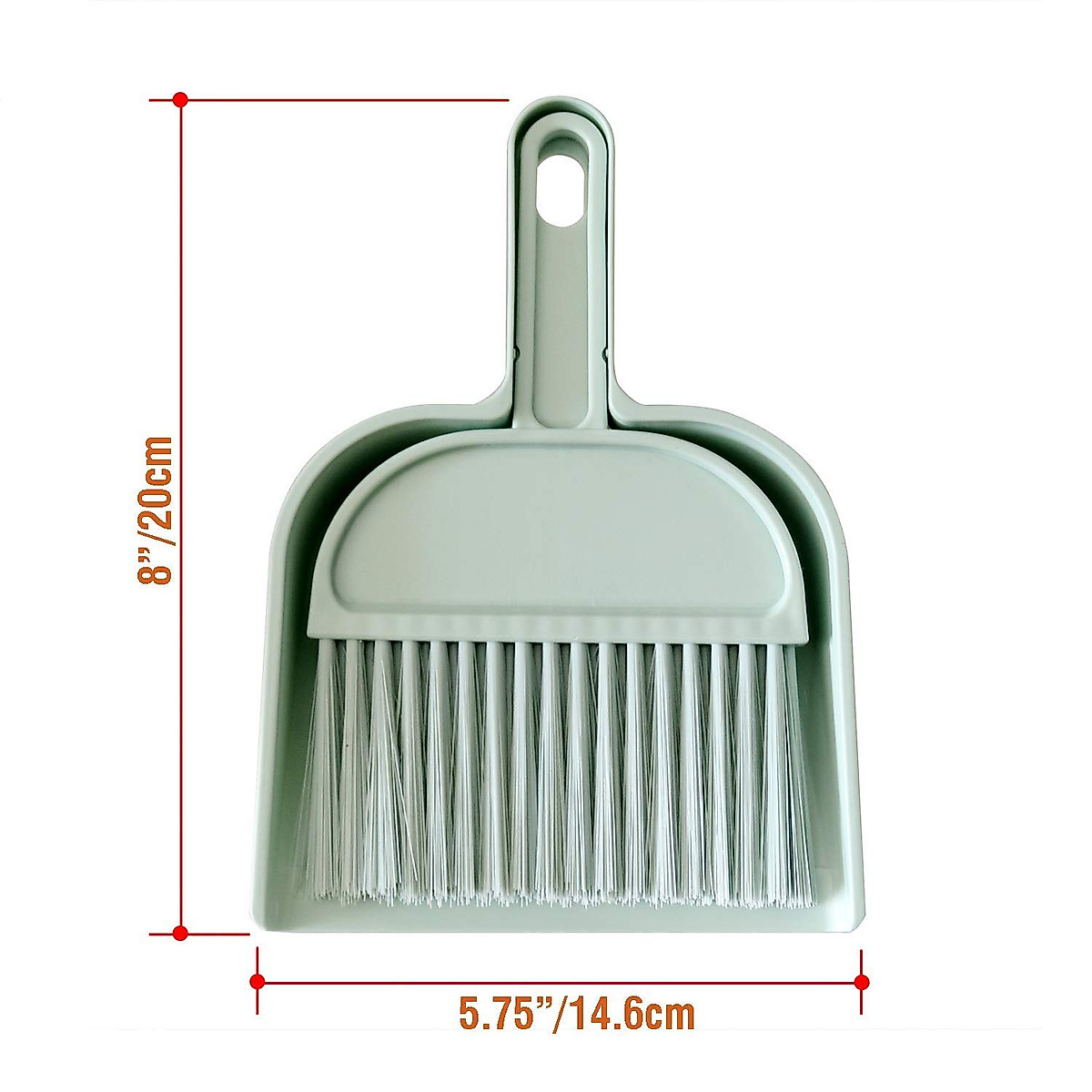 Rypet Cage Cleaner for Guinea Pigs, Hamsters, Chinchillas, Rabbits, Reptiles, Hedgehogs and Other Small Animals - Mini Dustpan and Brush Set Cleaning Tool for Animal Waste (1 Pack)