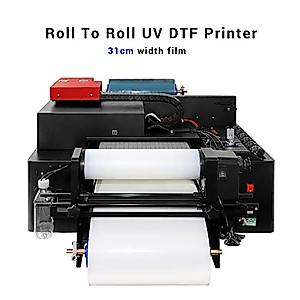 Refinecolor 13inches UV DTF Printer Dual XP600 Roll to Roll Cup Wrap Transfer Sticker Printing Machine