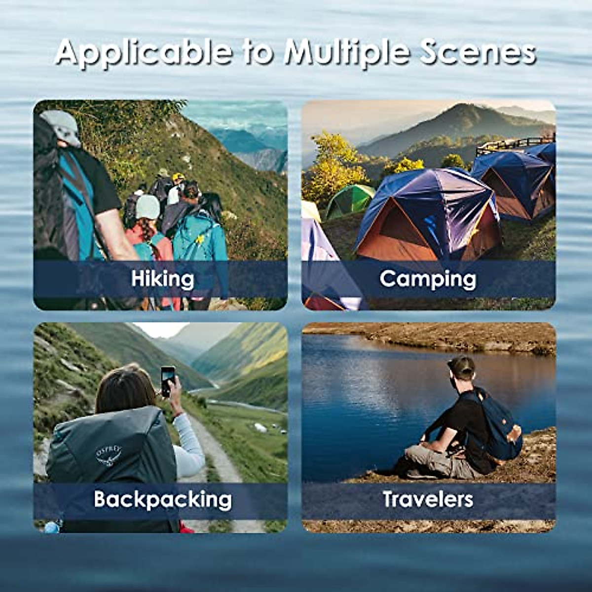 Easiestsuck 0.01μm Ultra-Filtration Water Filter Pump, Water Purification System for Hiking, Camping and Travel, Reduce up to 99% Chlorine